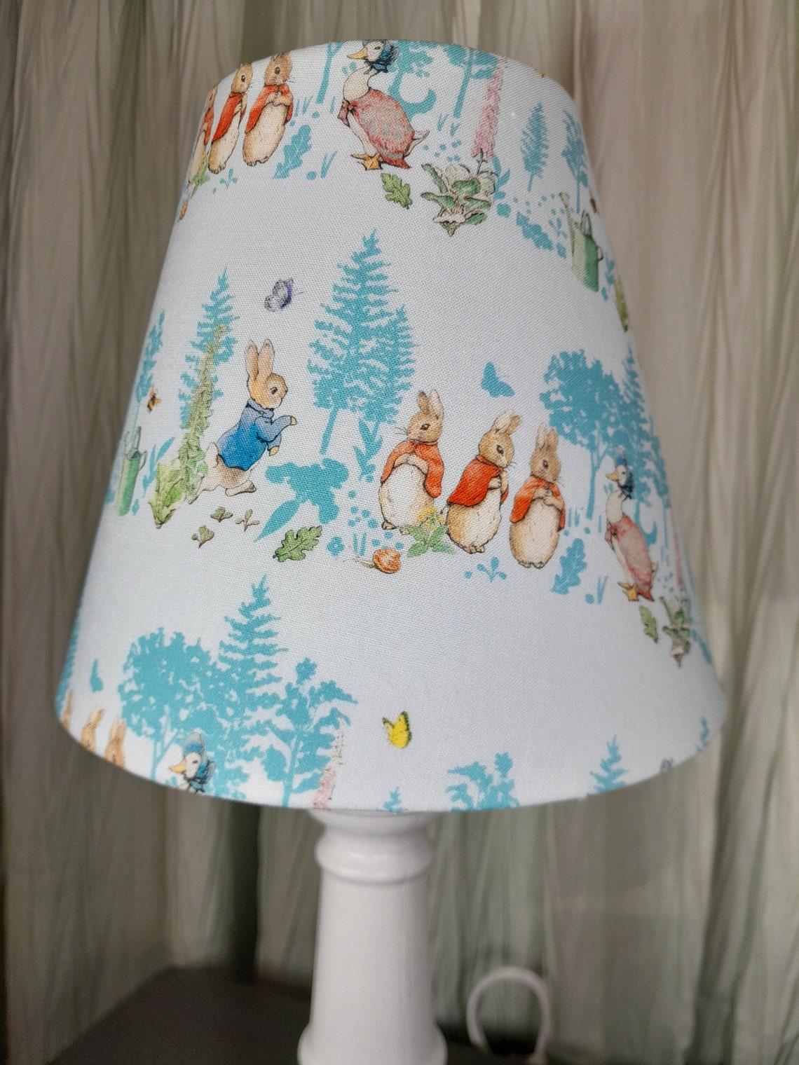 Beatrix Potter Peter Rabbit Lamp, Woodland Baby Lamp, Bunny Child's ...
