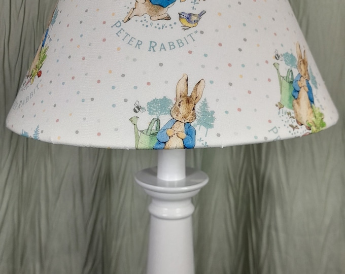 Beatrix Potter Peter Rabbit Lamp, Woodland Baby Lamp, Bunny Child's ...