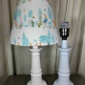 Beatrix Potter Peter Rabbit Lamp, Woodland Baby Lamp, Bunny Child's ...