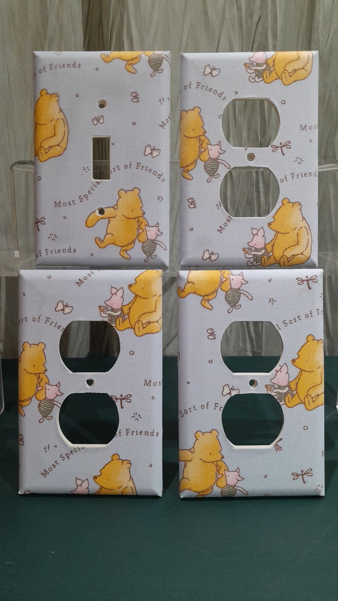 Set of Classic Winnie the Pooh Switch Plate Outlet Covers, Pooh Nursery ...