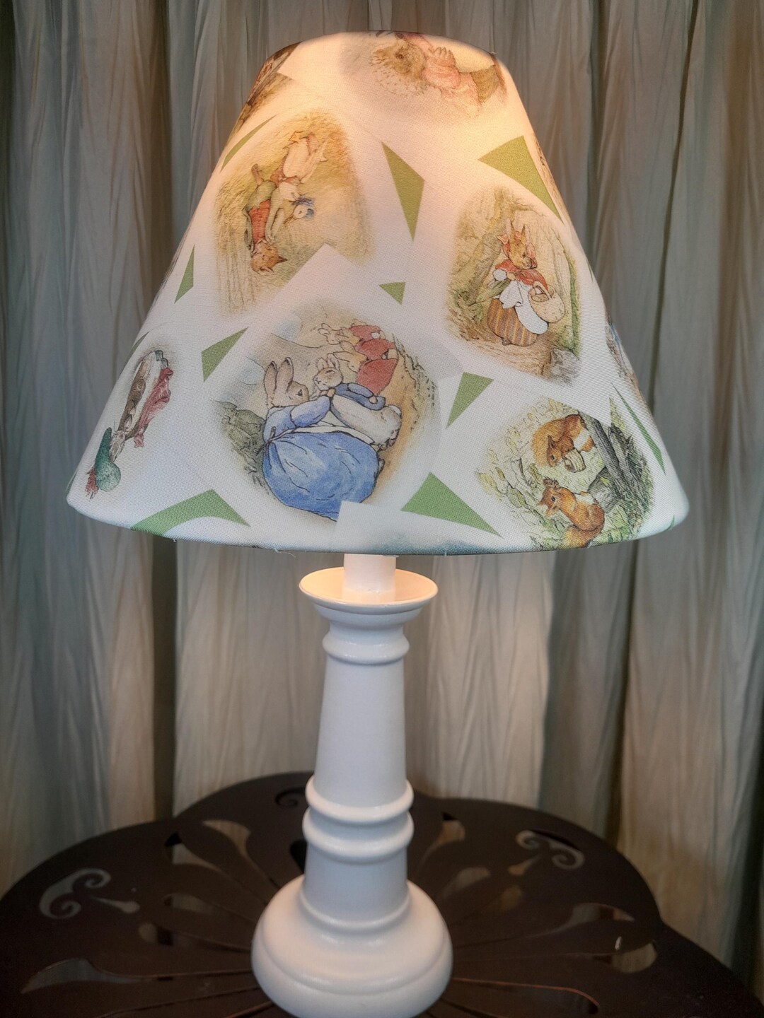 Beatrix Potter Accent/nursery Lamp, Peter Rabbit Baby Lamp, Woodland ...
