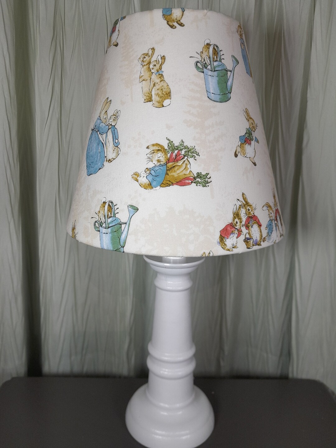 Beatrix Potter Peter Rabbit Lamp, Woodland Baby Lamp, Bunny Child's ...