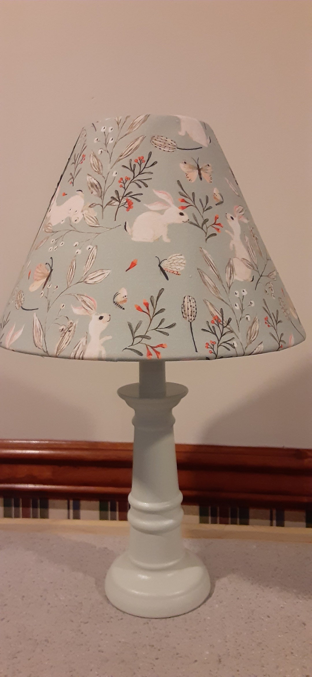 Bunny Nursery/ Accent Lamp, Bunny Baby Lamp, Woodland Baby / Nursery ...