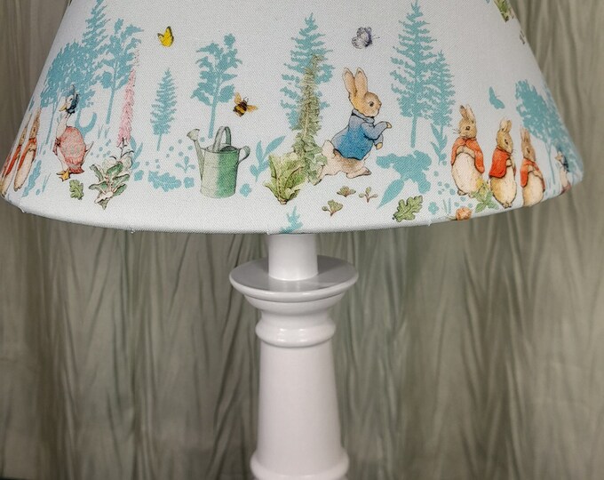 Beatrix Potter Peter Rabbit Lamp, Woodland Baby Lamp, Bunny Child's ...