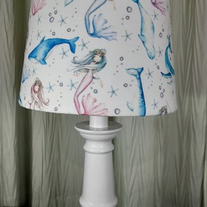 Watercolor Mermaid Accent/nursery Lamp, Baby Girl Mermaid Nursery ...