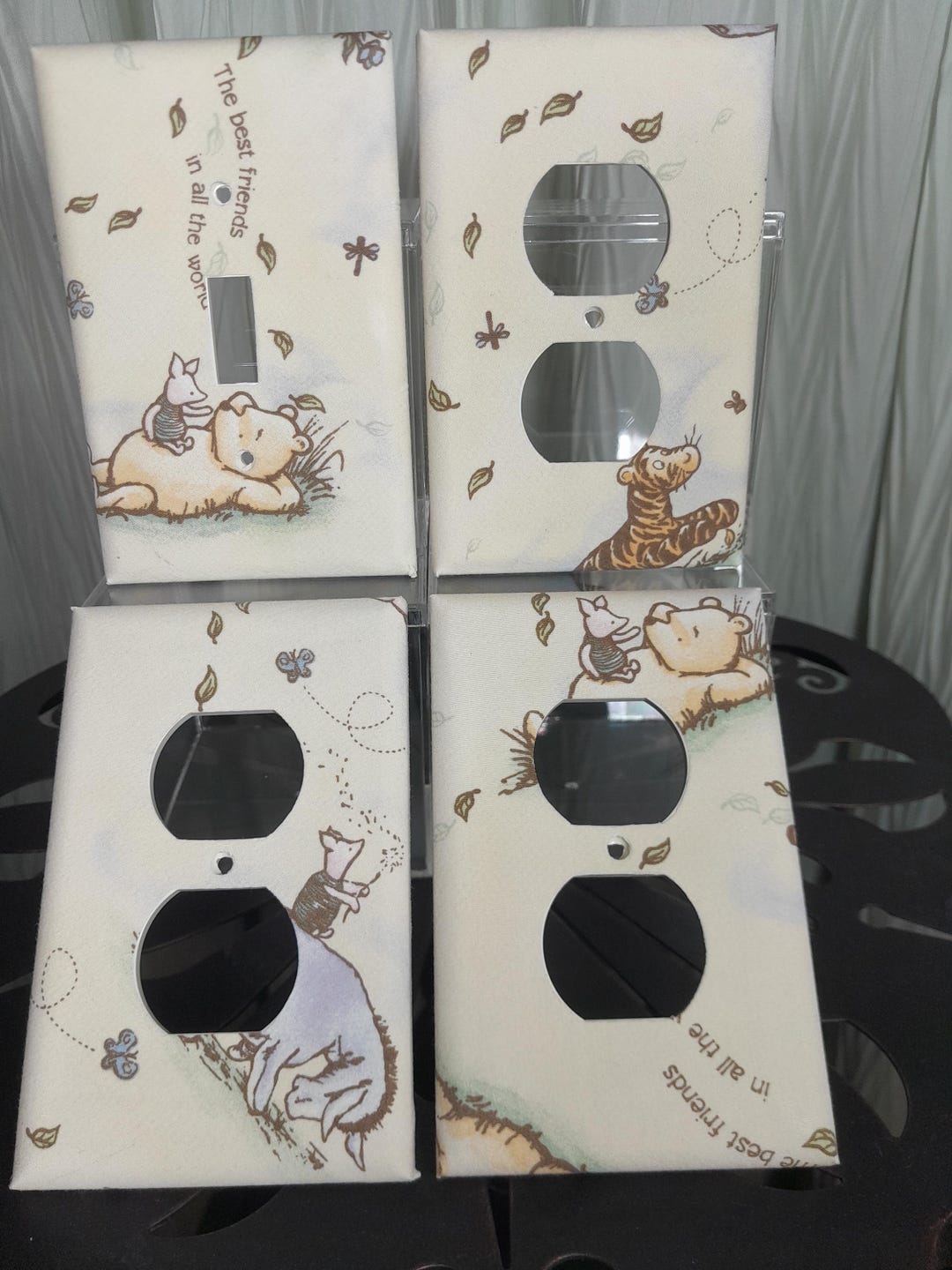 Set of Classic Winnie the Pooh Switch Plate Outlet Covers, Pooh Nursery ...