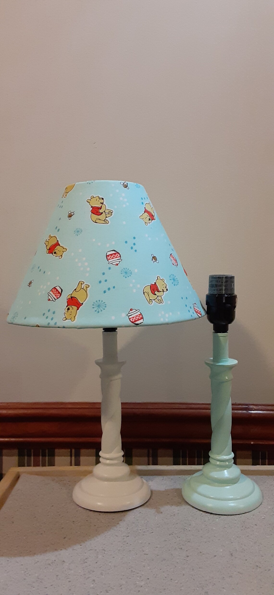 Winnie the Pooh Nursery / Accent Lamp Pooh Baby / Child Lamp - Etsy UK