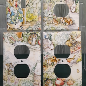 Set of Beatrix Potter Light Switchplate Covers, Peter Rabbit Outlet ...