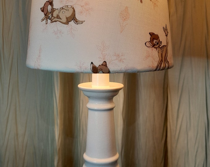 Bambi Accent / Nursery Lamp, Woodland Baby Deer Lamp, Bambi Table Lamp ...