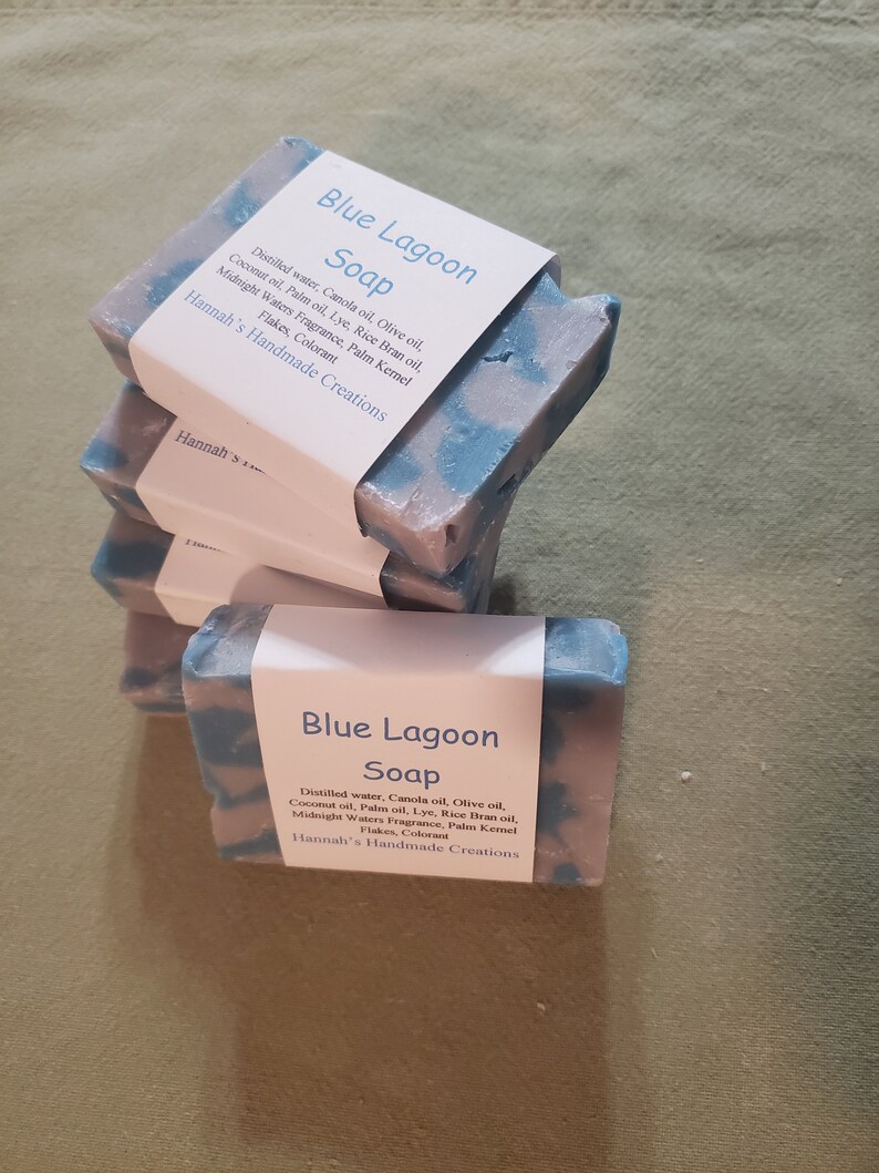 Blue Lagoon Soap 5 Pack - Etsy
