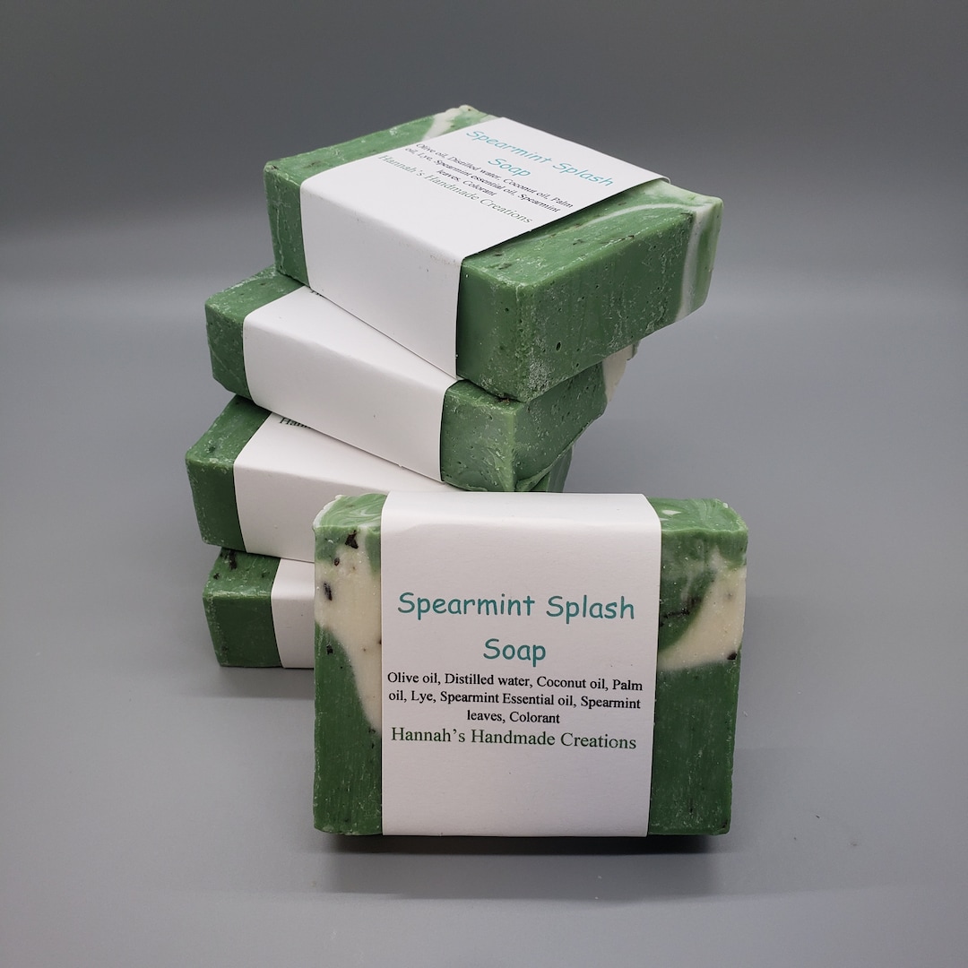 Spearmint Splash Soap - 5 Pack - Etsy