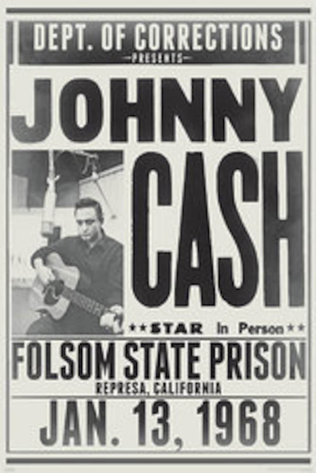 Vintage Johnny Cash Posters 24"x36" - Etsy