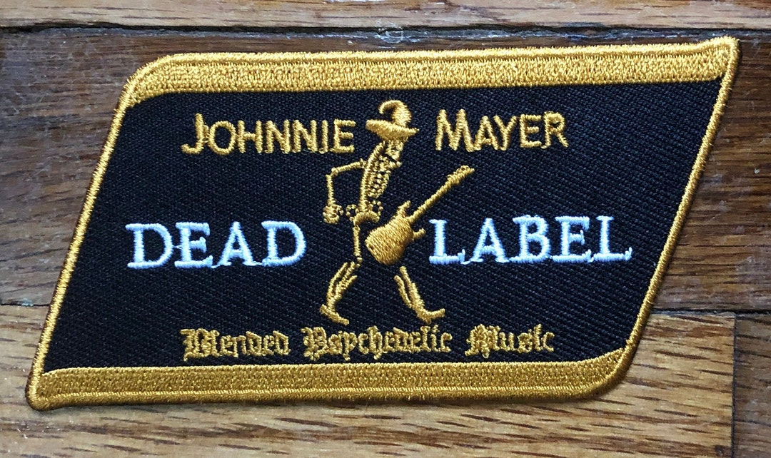 Dead Label Blended Music Iron ON Patch. Johnny MAYER Tribute Patch ...
