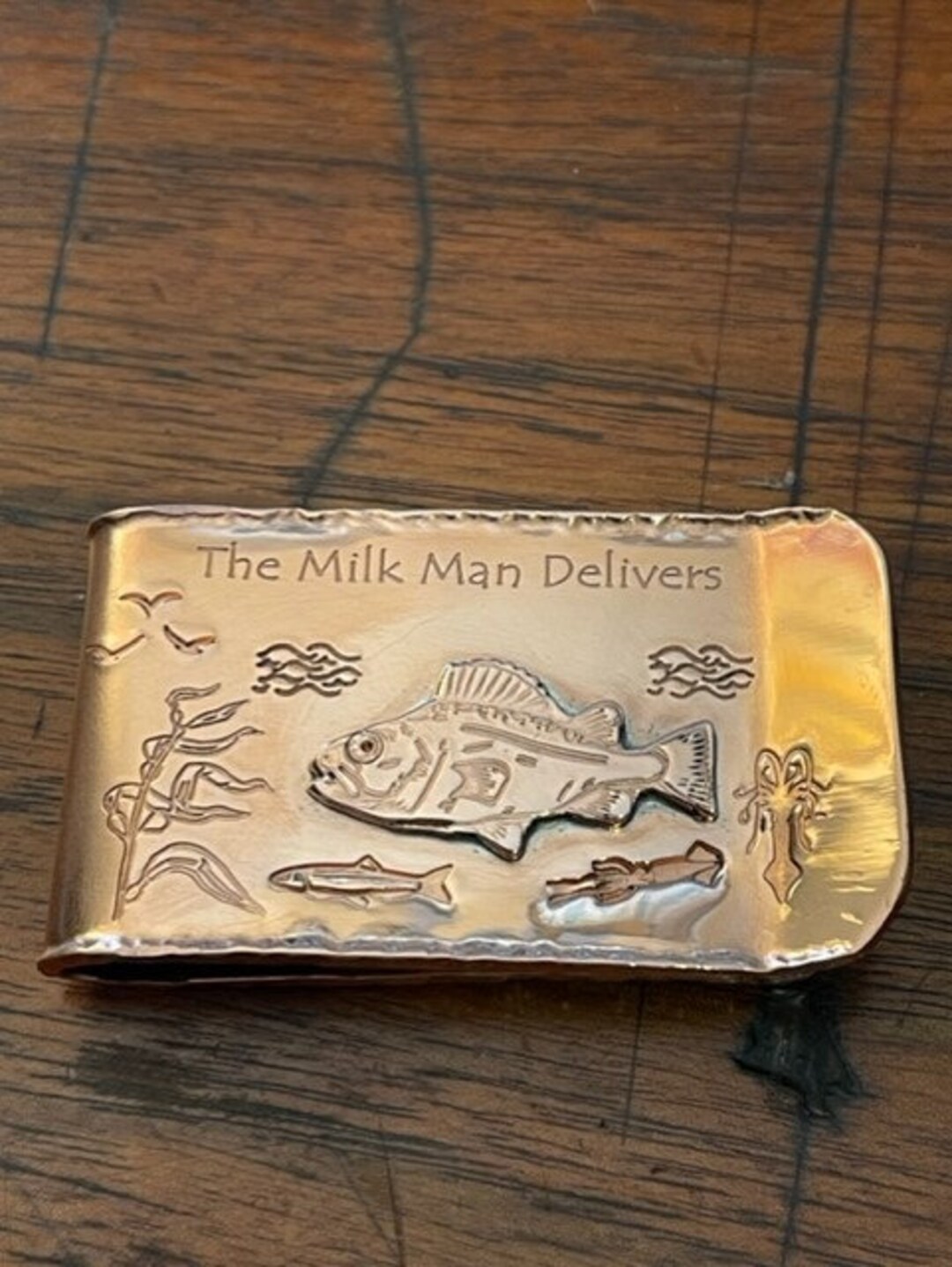 Money Clip EDC Men's Gift Custom Made Fishing Money Clip Made to Order ...