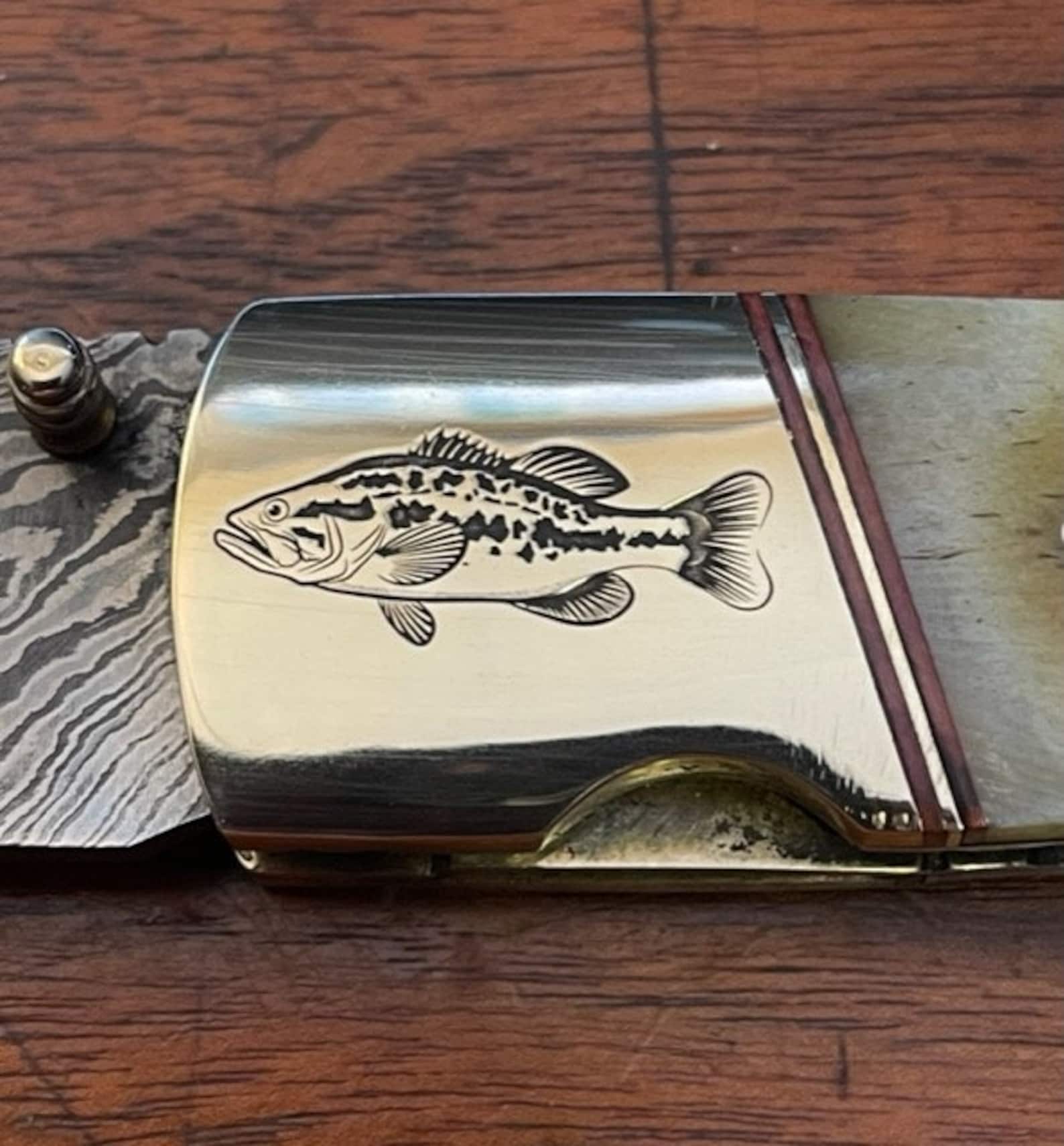 EDC Fishing Knife custom Engraved Folding Knife EDC - Etsy