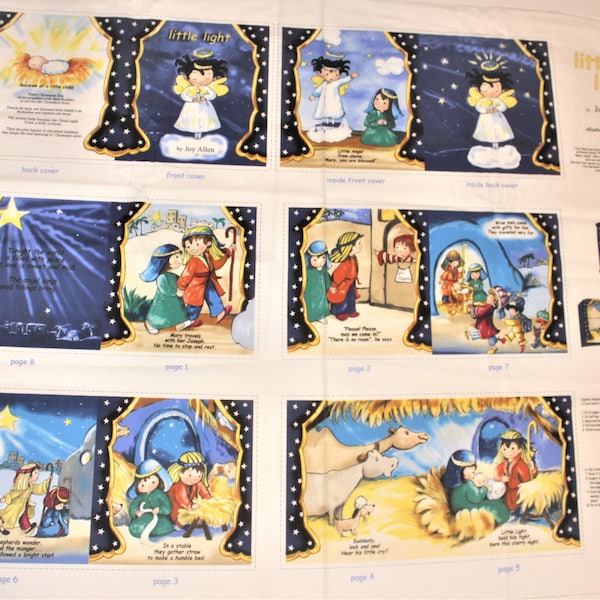Little Light Book Christmas Fabric - Etsy