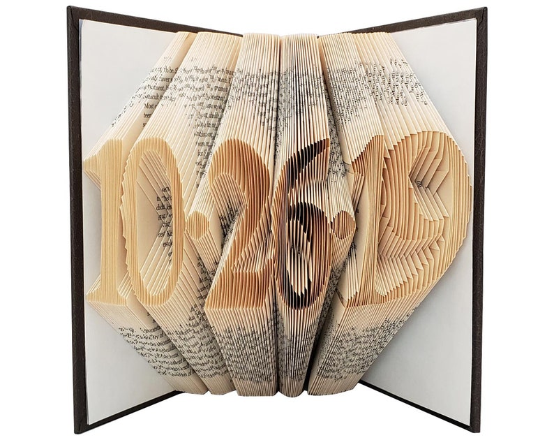 First Anniversary Gift Custom Book Fold Paper Anniversary - Etsy