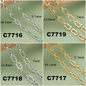 18k Gold Filled Bulk Unfinished Chains for Necklace Permanent Jewelry ...