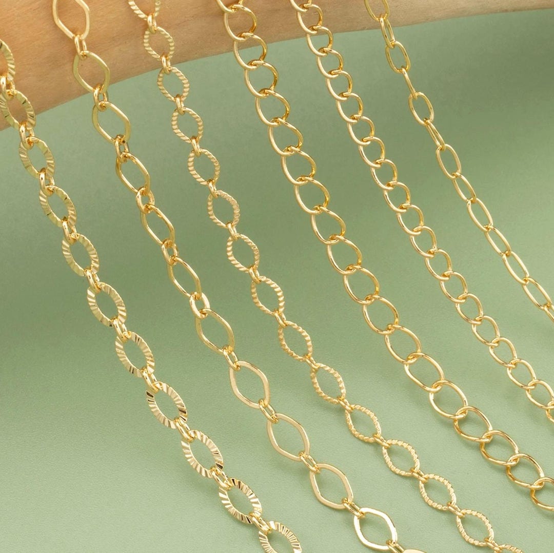 Paperclip Chains 9 Feet for Making Gold Filled Bracelets and Necklaces ...