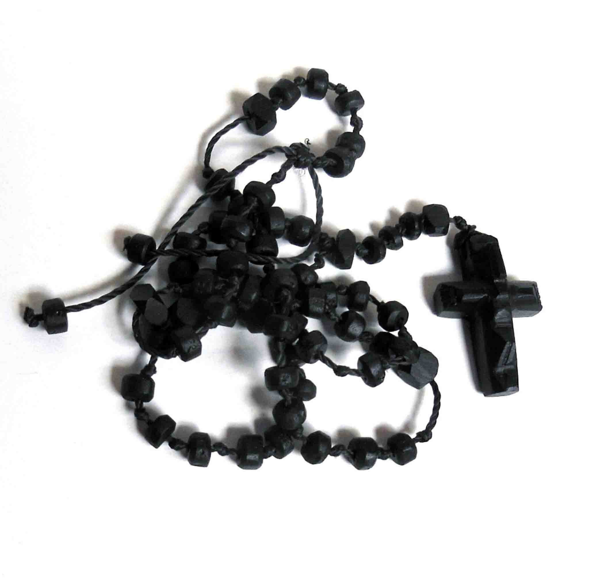 Wholesale Azabache jet stone rosary for men & women long | Etsy