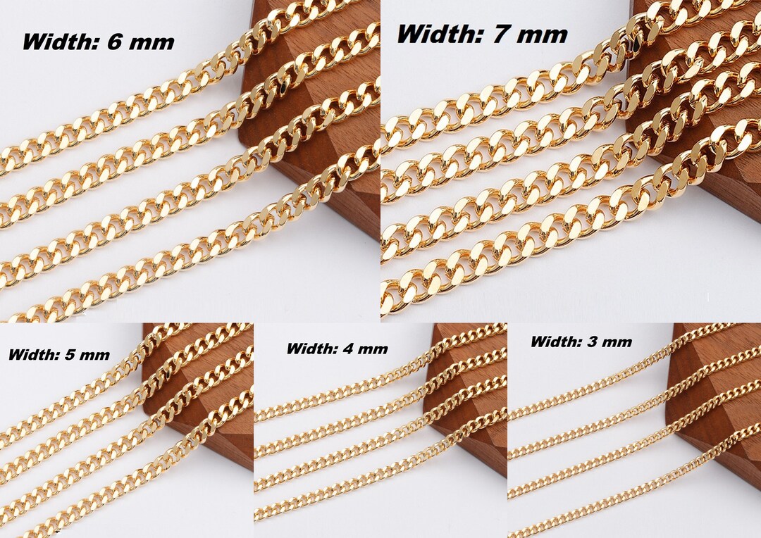 18K Gold Filled Chain Bulk Jewelry Accessories Wholesale - Etsy