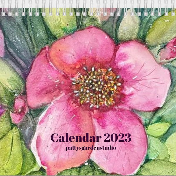 Floral Wall Calendar - Etsy