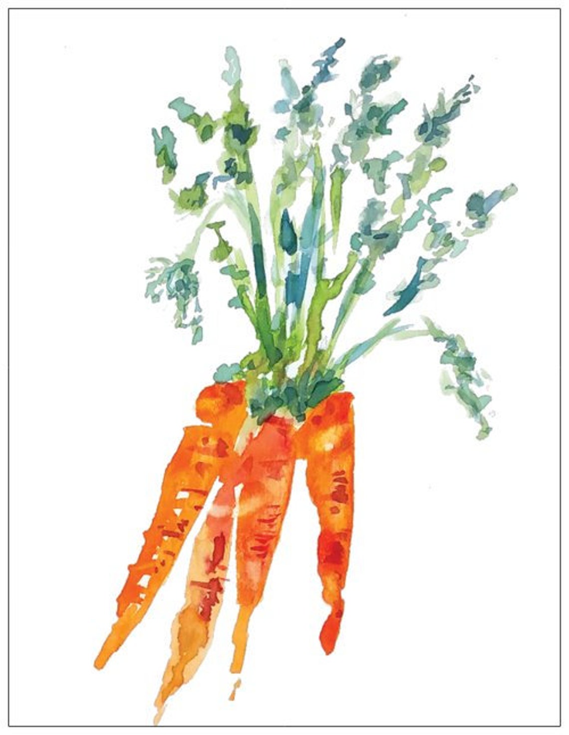 Colorful Fruit and Vegetable Greeting Cards, Carrots, Beets, Tomato ...