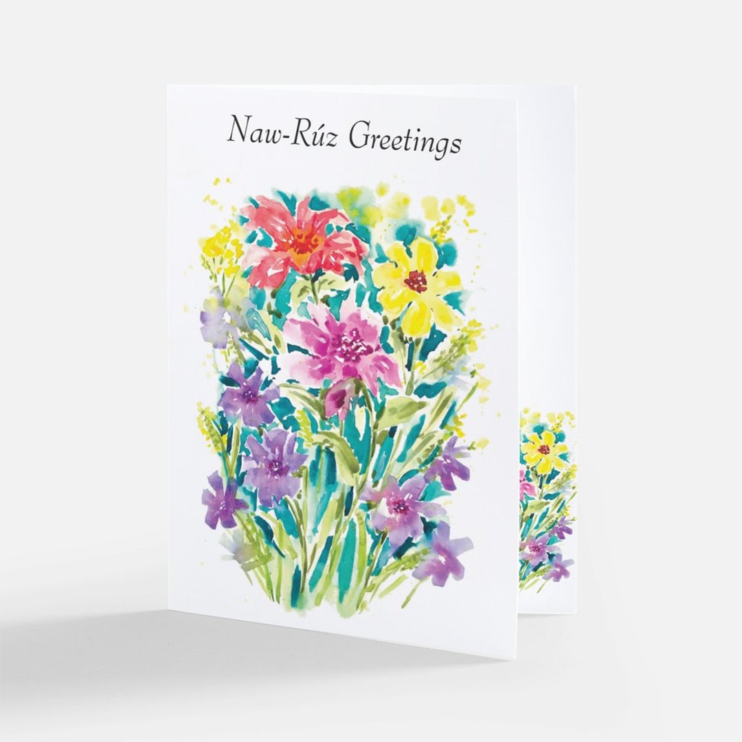 Happy Naw-rúz Cards , Baha'i Greeting Card, Baha'i Note Card, 5 Cards ...