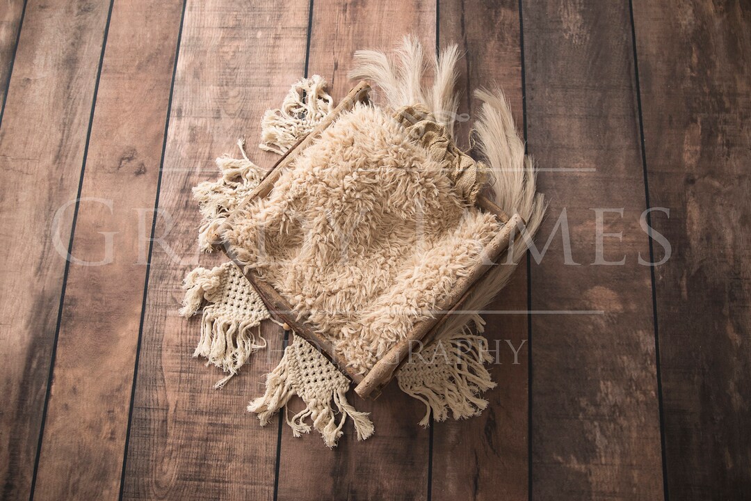 Neutral Boho Basket Newborn Digital Background Neutral Newborn Digital ...