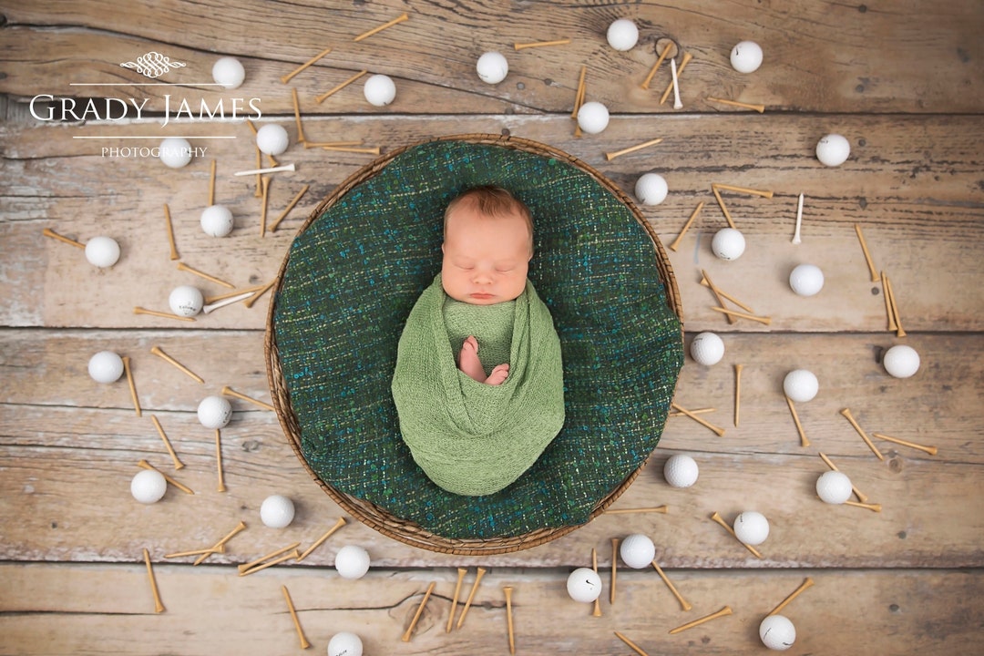 Newborn Golf Digital Background Newborn Golf Digital Prop - Etsy