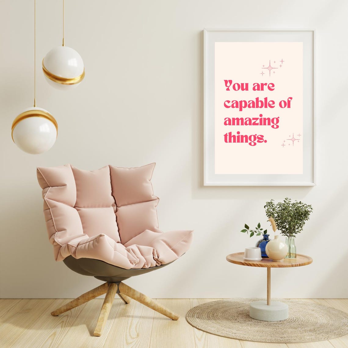 You Are Capable of Amazing Things Digital Print – Motivational Wall Art ...