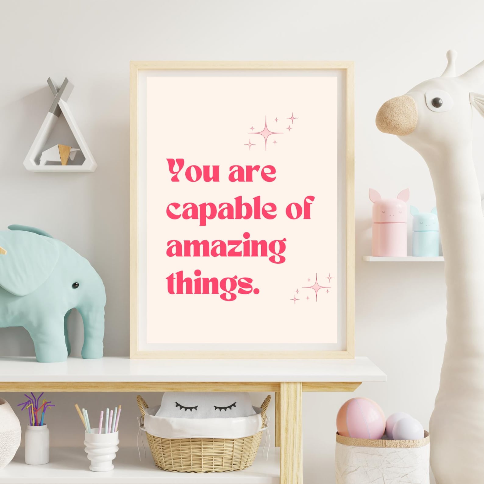 You Are Capable of Amazing Things Digital Print – Motivational Wall Art ...