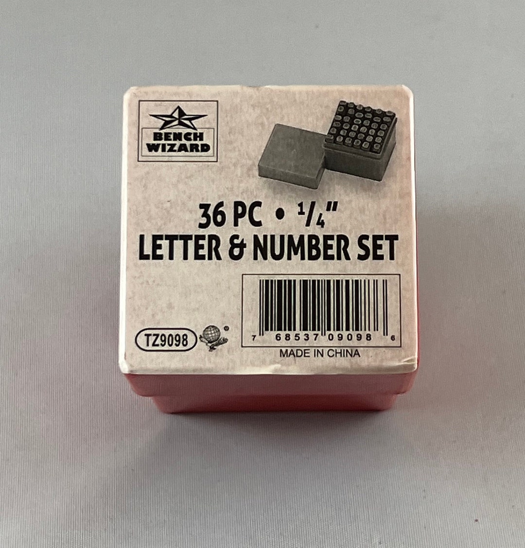 36 Pcs 1/4 Inch Letter and Number Stamp Set. - Etsy