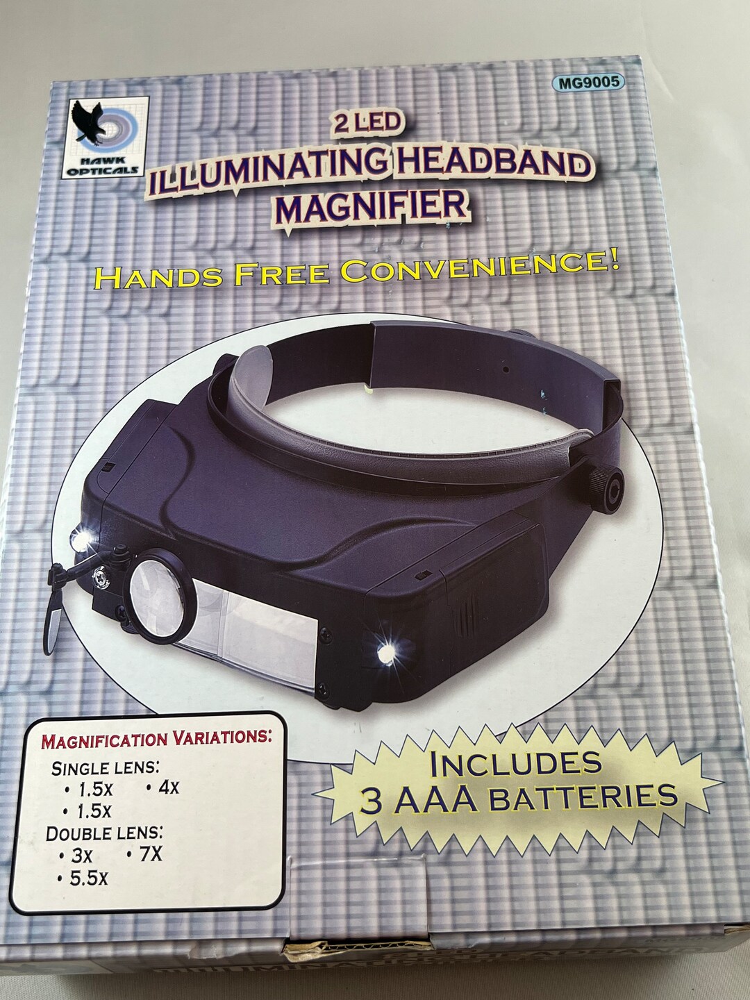 2LED Illuminating Headband Magnifier. - Etsy