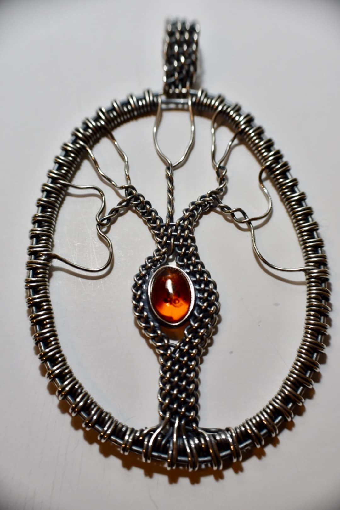 Wire Wrapped Tree of Life, Tree of Life Necklace, Tree of Life Amber ...
