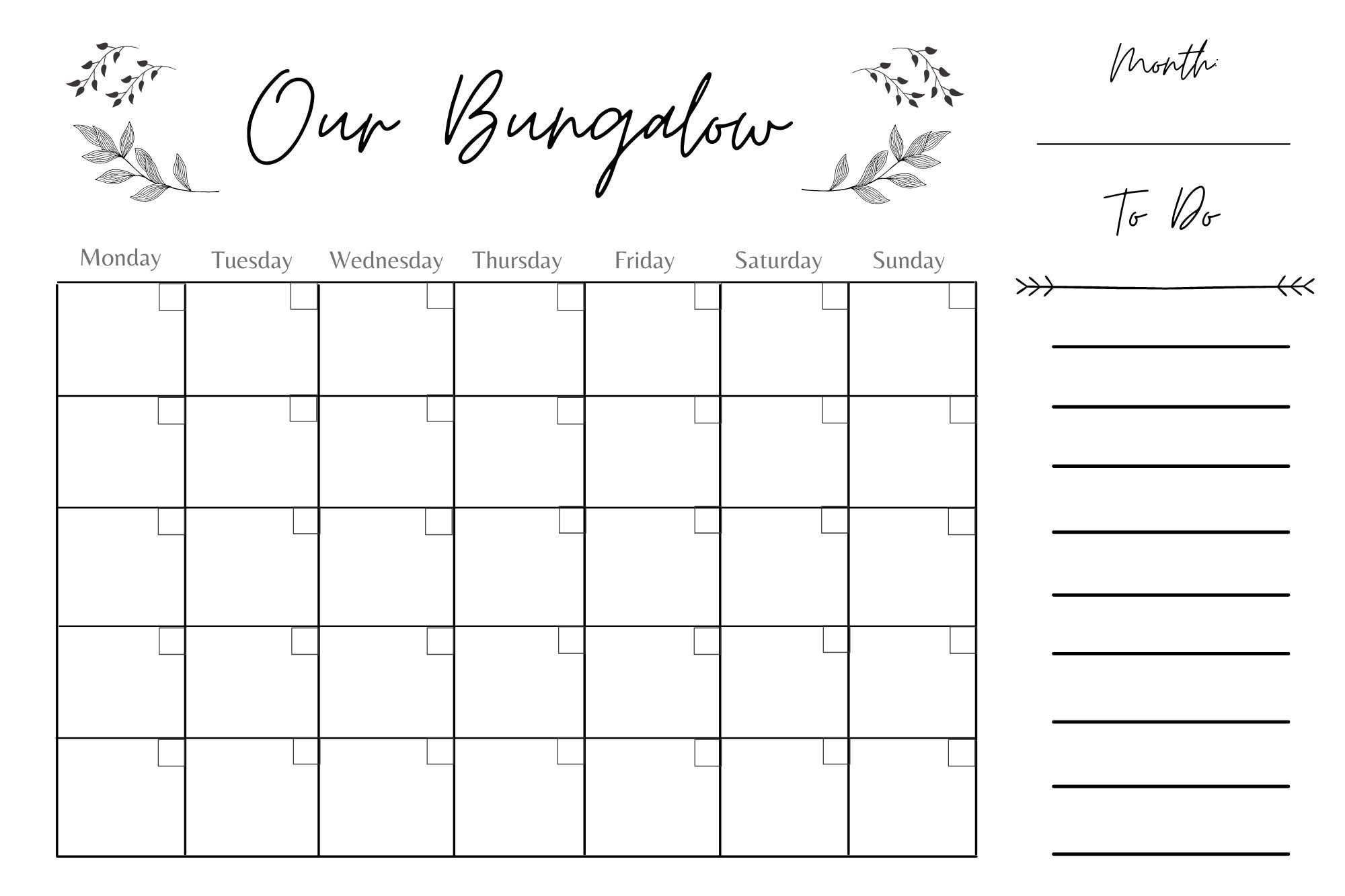 Calendar, Printable and Personalized - Etsy