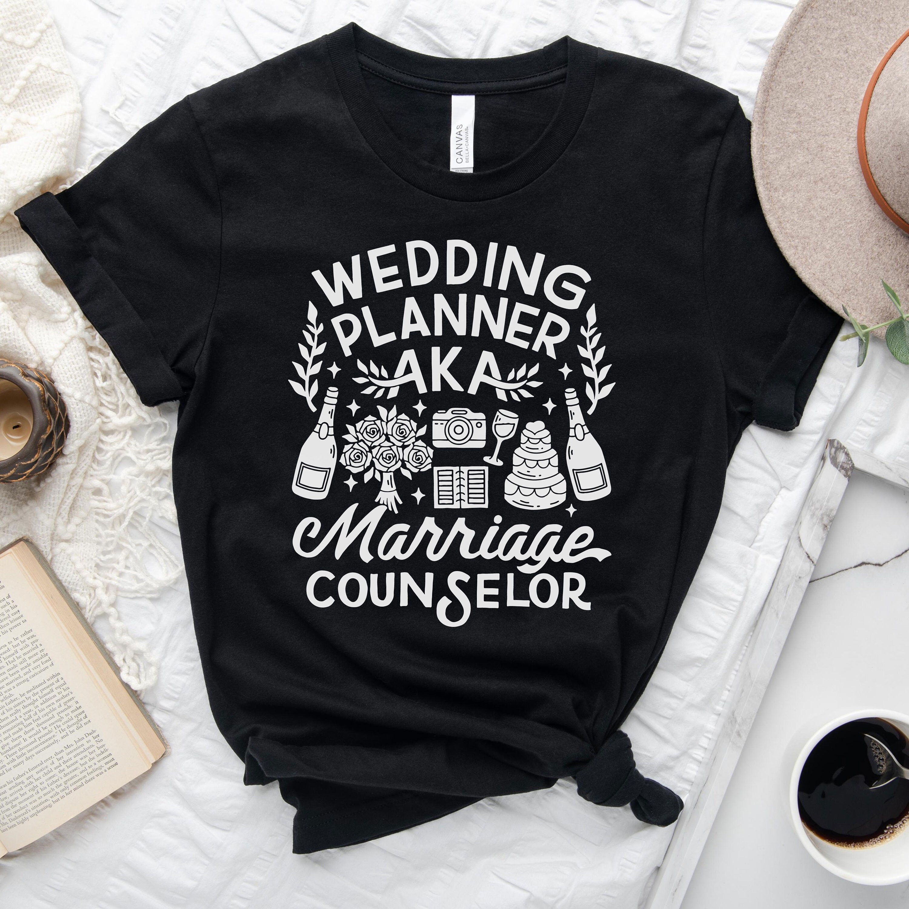 Wedding Planner AKA Marriage Counselor T Shirt | Funny Vendor Shirt for ...