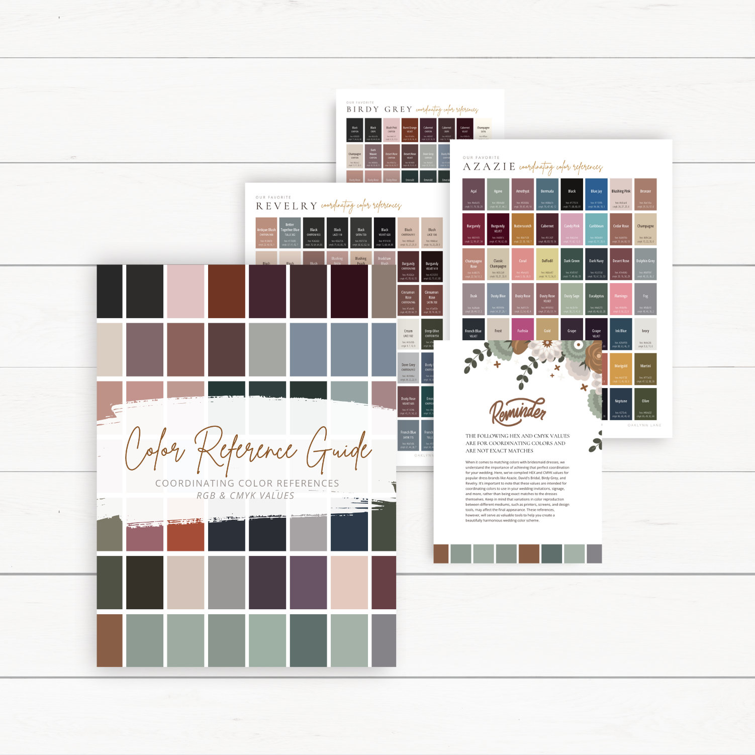 DIGITAL DOWNLOAD - Complimentary and Coordinating Color Reference Guide ...