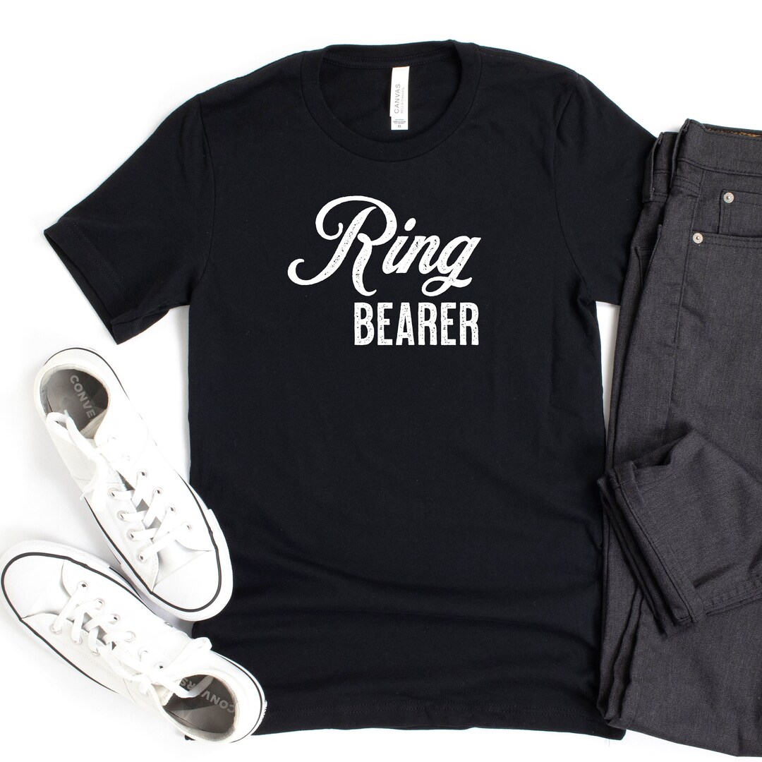 Ring Bearer - Adult Vintage Romance Unisex T-shirt - Adult Ring Bearer ...