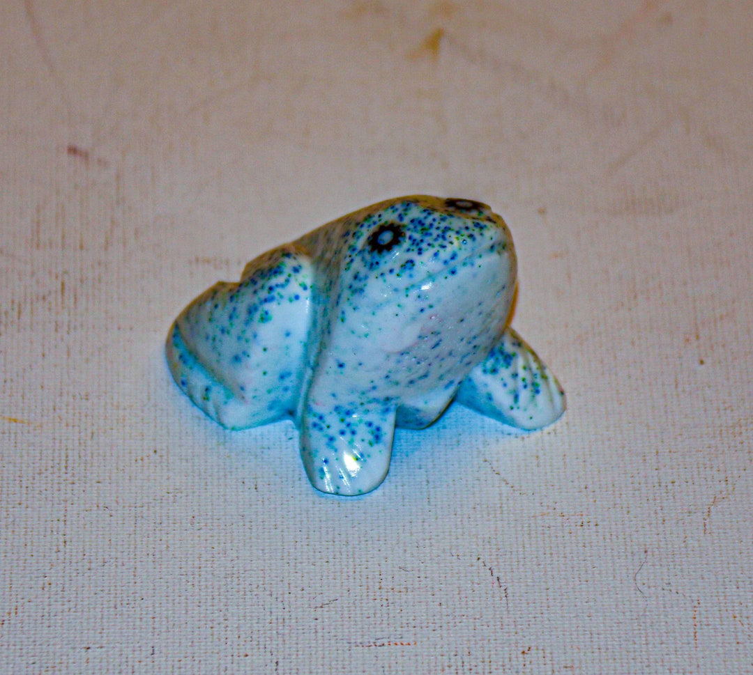 Frog With Blue Sparkles. Judaica Frog. Passover Frog. Decorative Frog ...