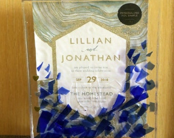 Resin Wedding Invitation - Etsy