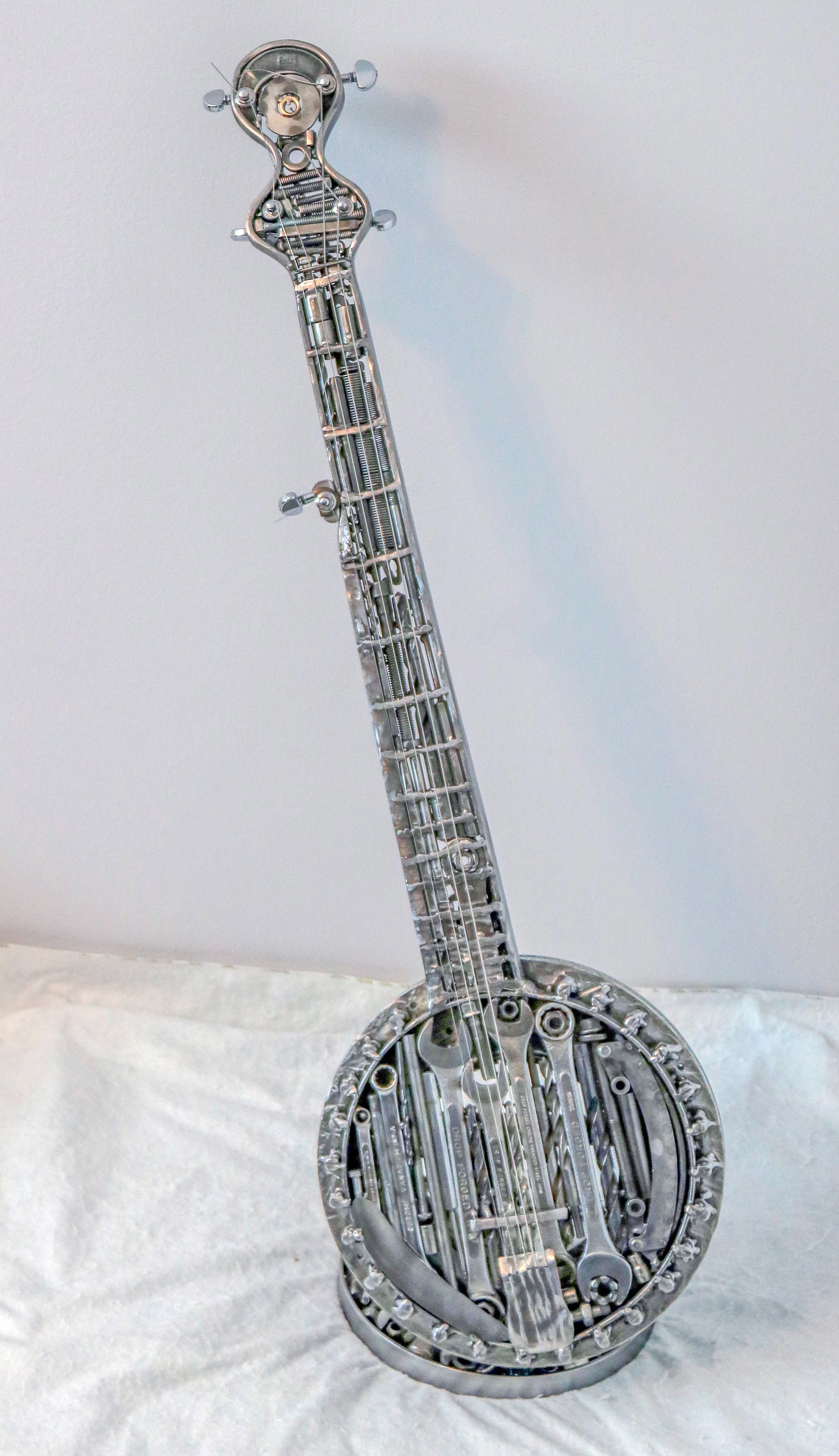Banjo. 40 Tall Welded Banjo. Banjo Sculpture. Instrument Sculpture ...