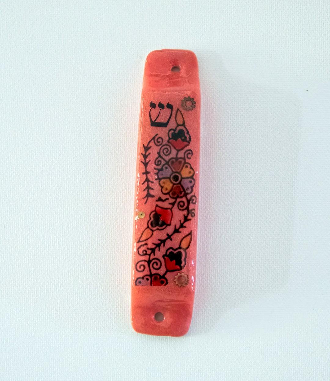 Mezuzah With Shin. Judaica Art. Jewish Décor. Jewish Star Mezuzah ...