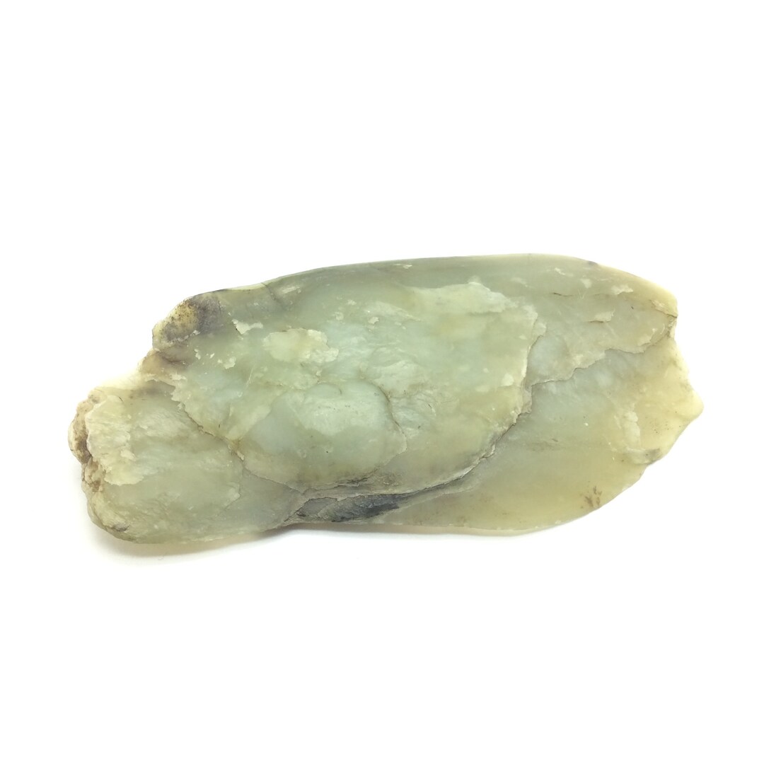 Big Sur Jade Pebble, Green Botryoidal Nephrite Jade Stone Specimen ...