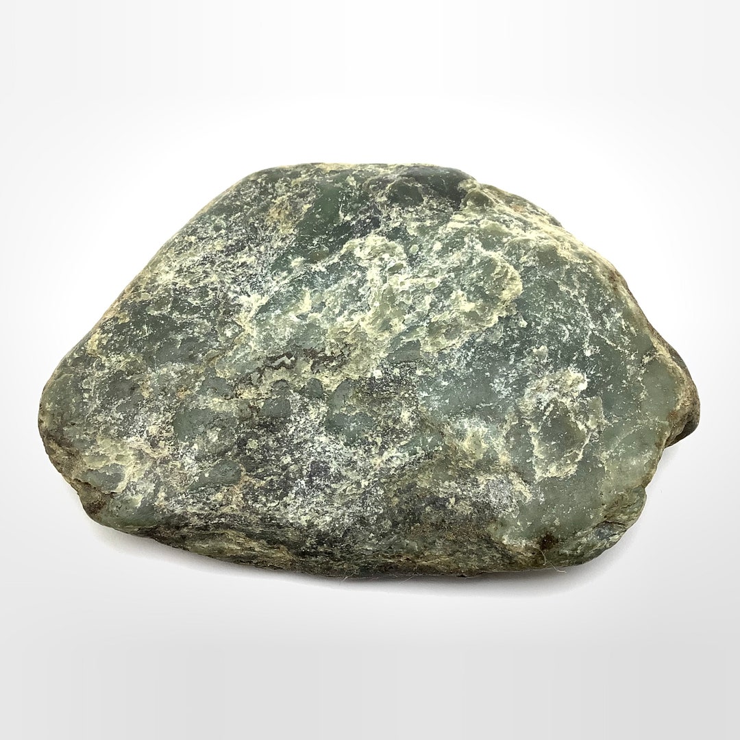 Big Sur Jade Pebble Specimen, Green Ocean Polished Nephrite Jade Stone ...