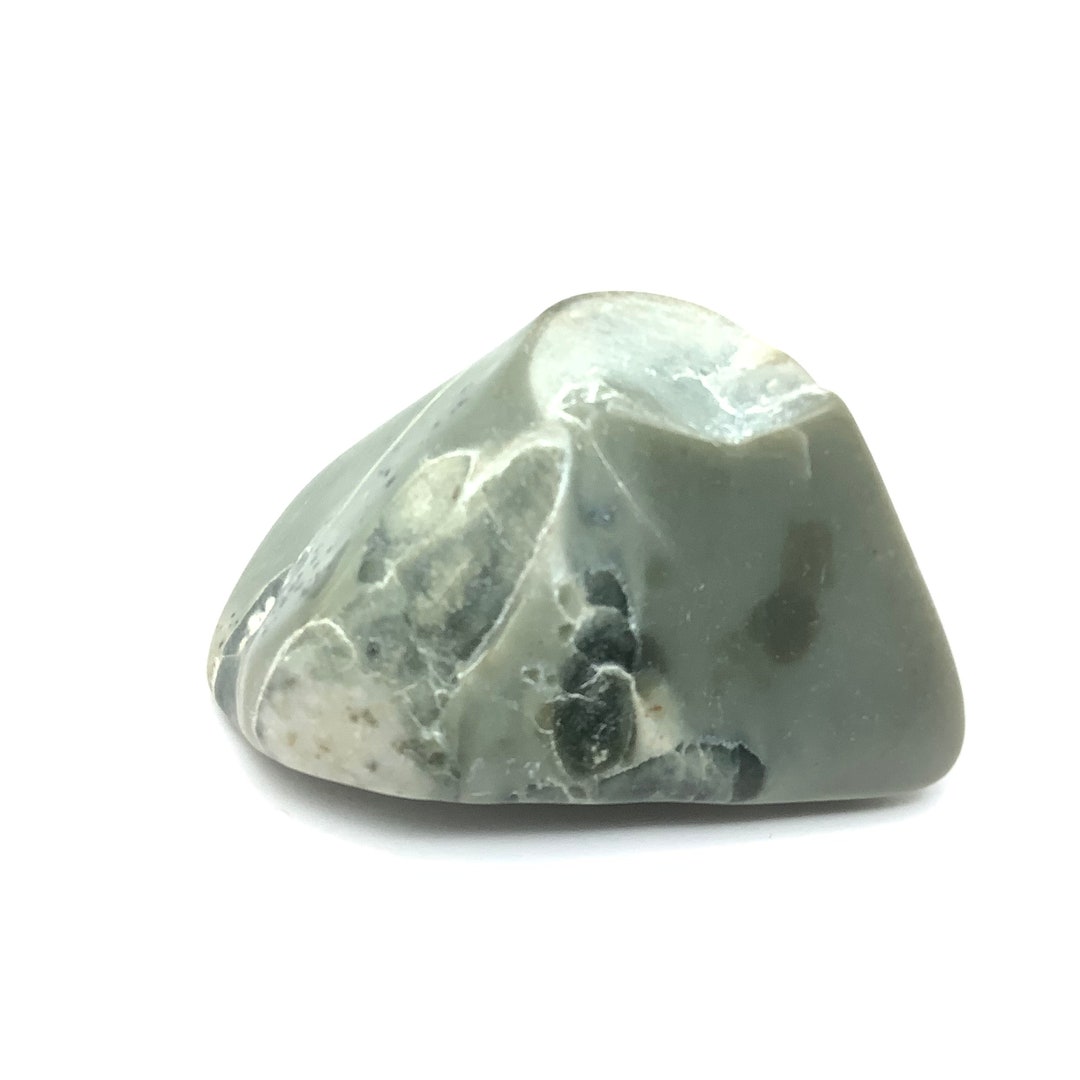 Wyoming Olive & Sage Green Nephrite Jade Pebble, Polished Desert Jade ...