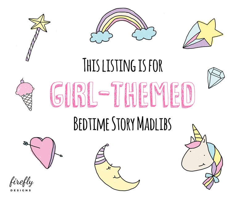 Bed Time Story Mad Libs - Baby Shower Madlib - Unique Activity - Green ...