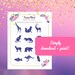 Name That Baby Animal - Baby Shower Game - Pink Purple Gold Baby Shower ...