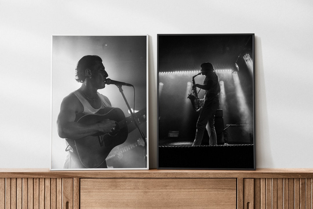Live Music Photography | Two Digital Prints | Punk Indie Guitar Sax ...