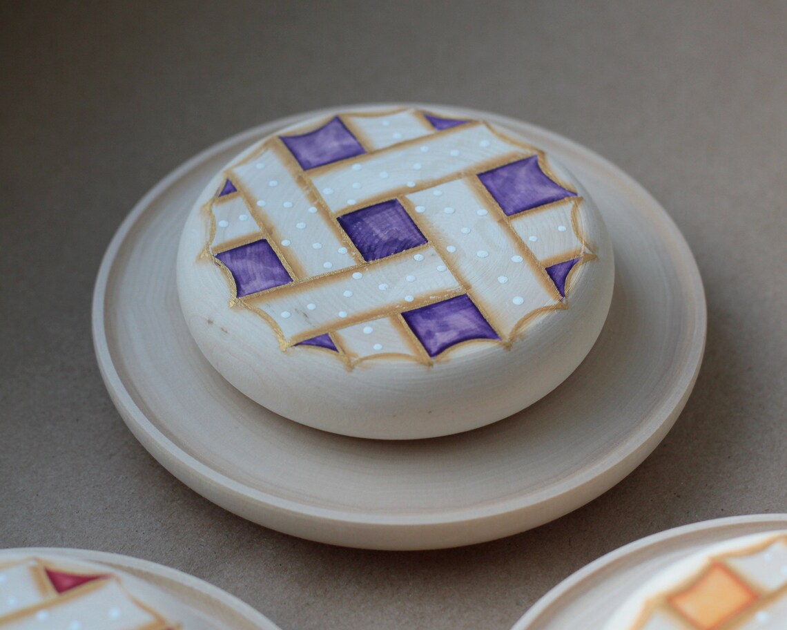 Wooden Toy Pie Toy food pretend play Christmas gift toy Toy | Etsy